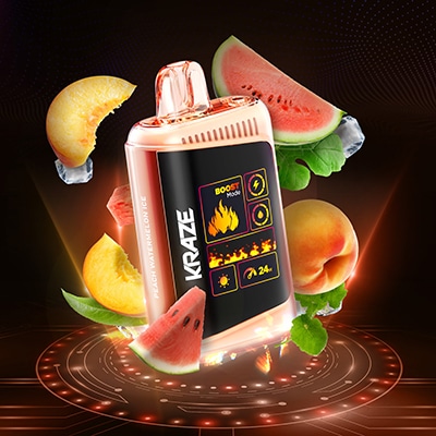 Peach Watermelon Ice Kraze HD Mega Disposable Vape | AceVaper Canada's ...