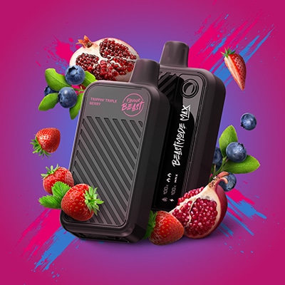 Trippin' Triple Berry Flavour Beast Mode Max 18K Disposable Vape ...