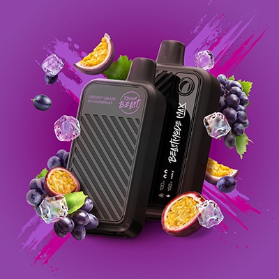 Groovy Grape Passionfruit Flavour Beast Mode Max 18K Disposable Vape ...