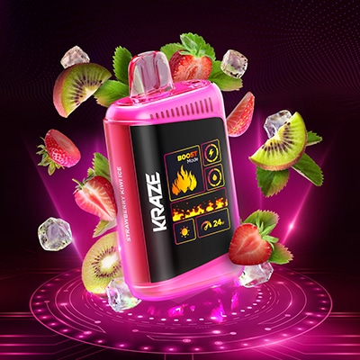 Strawberry Kiwi Ice Kraze HD Mega Disposable Vape | AceVaper Canada's ...